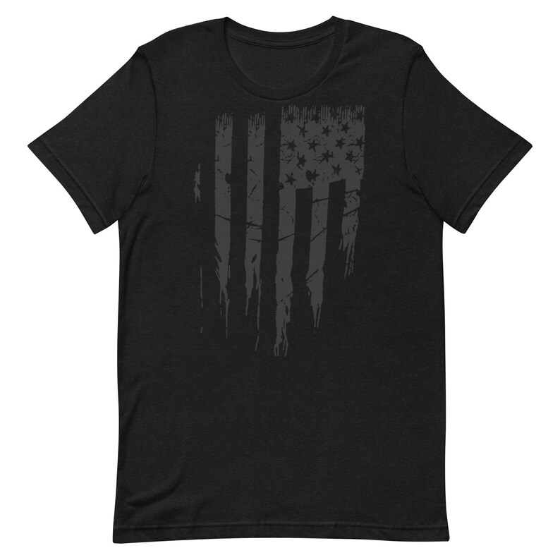 Unisex T-shirt Tattered Flag - Etsy