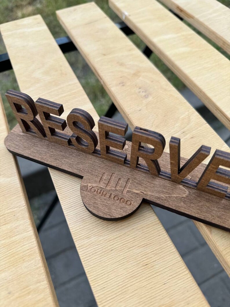 Handcrafted RESERVED Sign for Restaurants | Reserved Table Sign ...