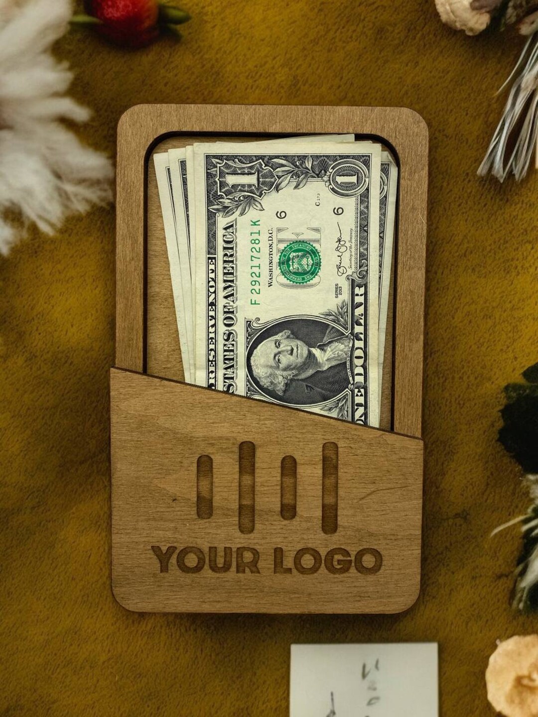 Wooden Receipt Holder | Restaurant Bill Holder | Check Presenters ...