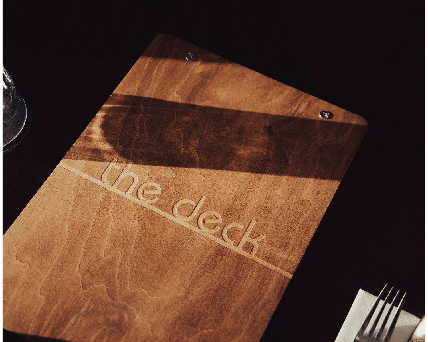Handcrafted Wooden Menu Holder - Menu for Restaurants, Cafes, Pubs ...