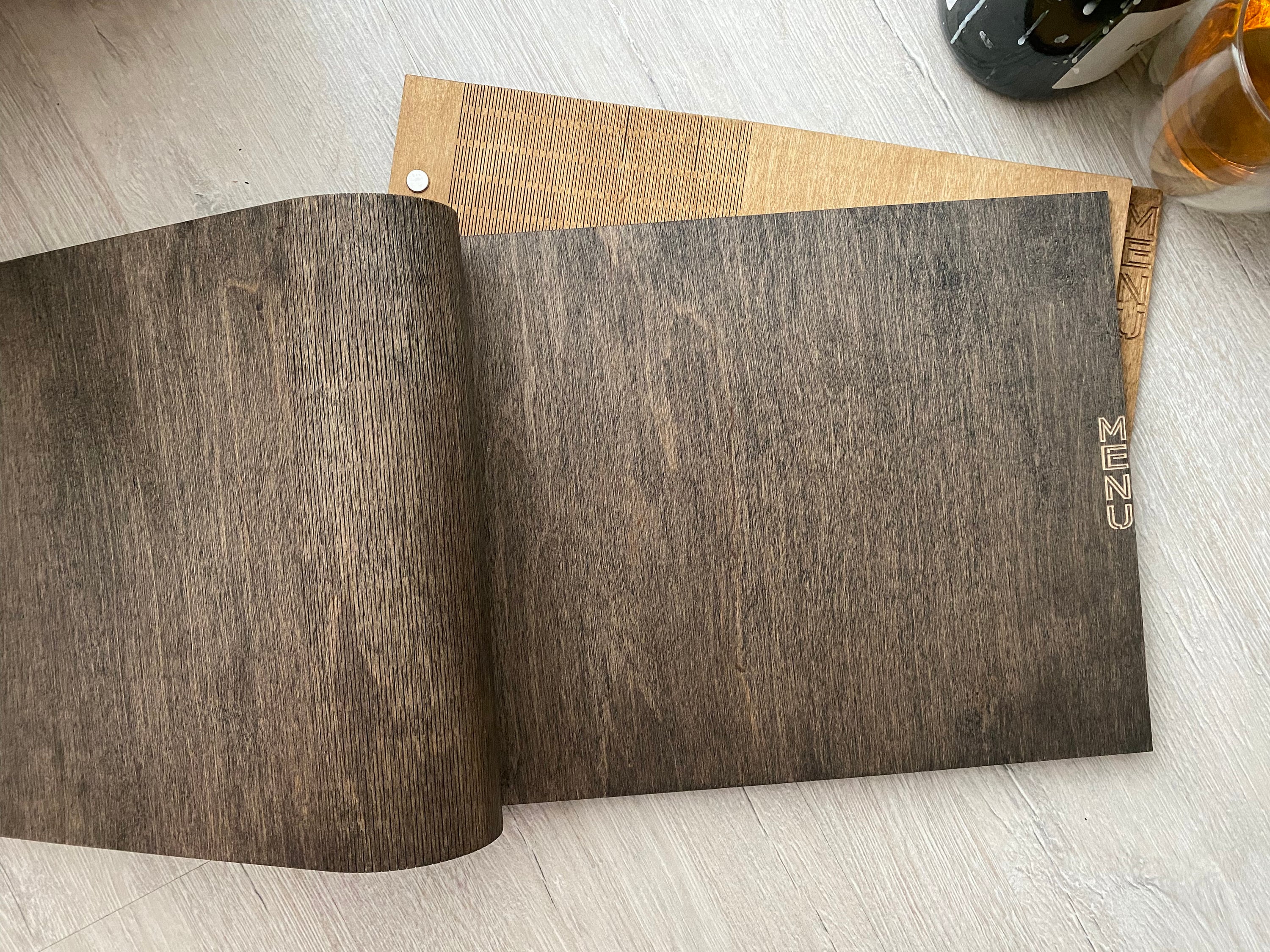 Wooden Menu Holder Wood Menu Stand Rustic Restaurant Table Display ...