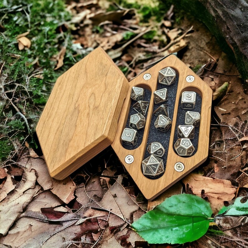 RPG Dice Box - Wood - Made in the US - Handmade Tabletop Gaming Storage ...