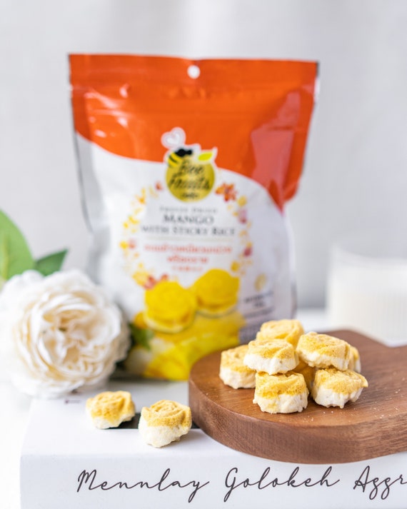 Freeze Dried Mango With Sticky Rice 30g. - Etsy