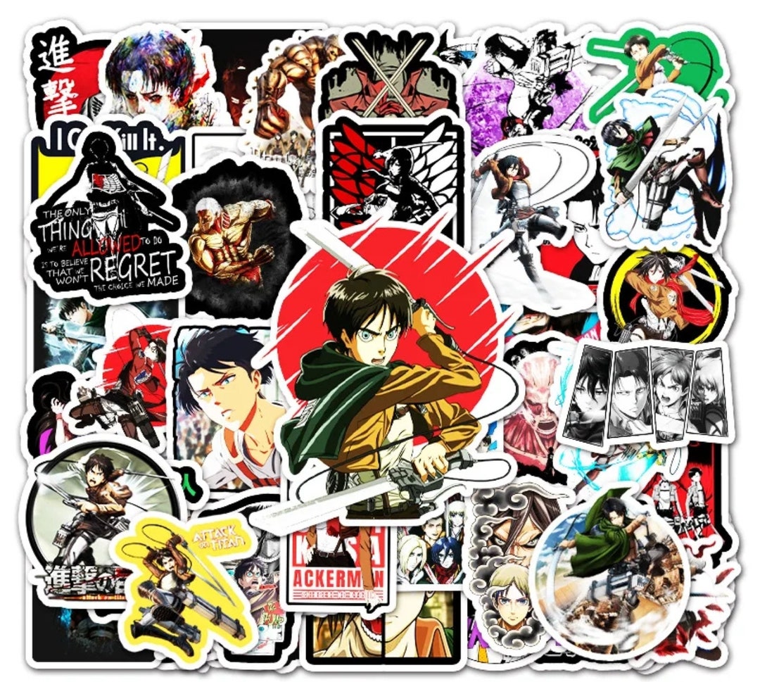 50 Anime TV Show Stickers Pack Waterproof Vinyl Skateboard Bicycle ...