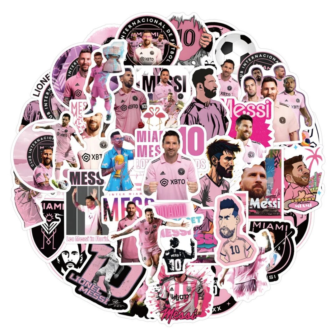 50 Lionel Messi King of Football Superstar Stickers Pack for Skateboard ...