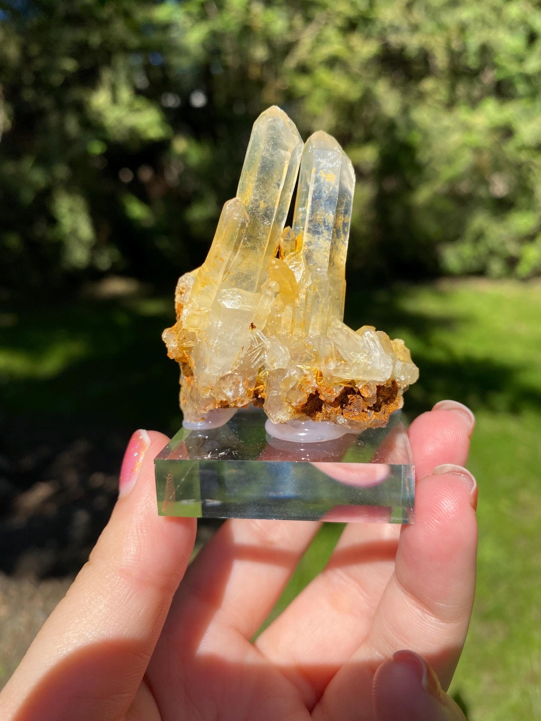 Rare Mango Quartz Specimen Halloysite Included Quartz Stone Sacral ...