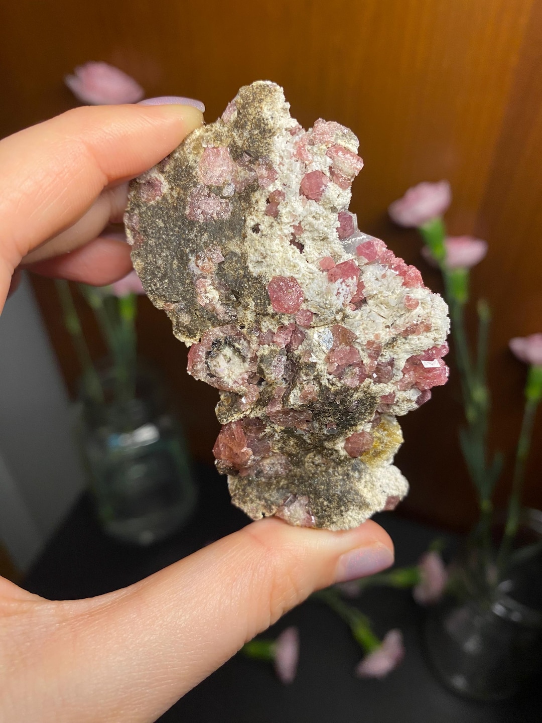 Raspberry Garnet From Mexico | Pink Grossular Garnet | Natural Mineral ...