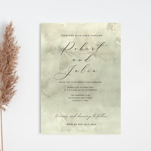 Light Sage Watercolor Background Digital Paper, Abstract Watercolor ...