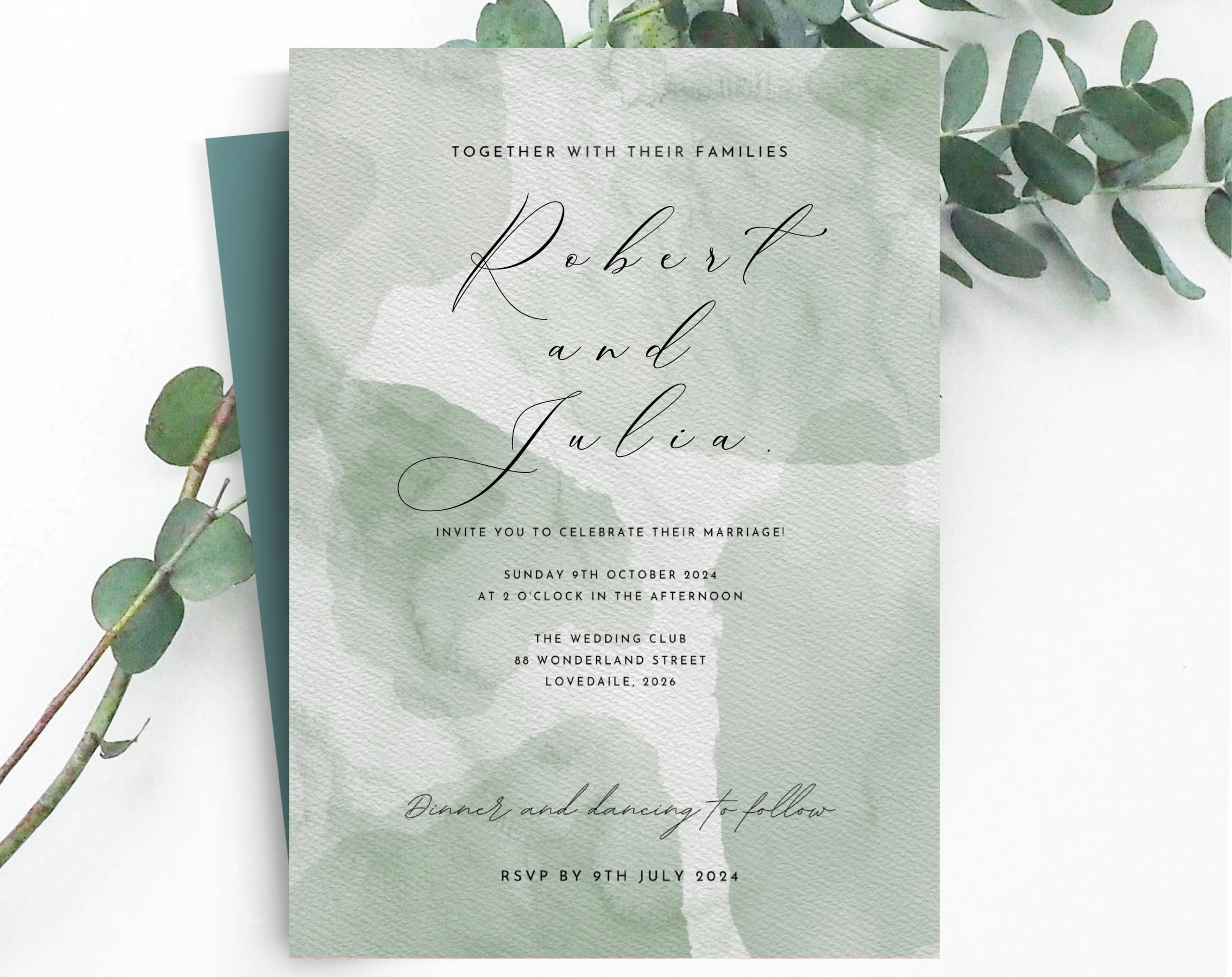 Green Sage Watercolor Splash Digital Paper, Abstract Watercolor Pattern ...