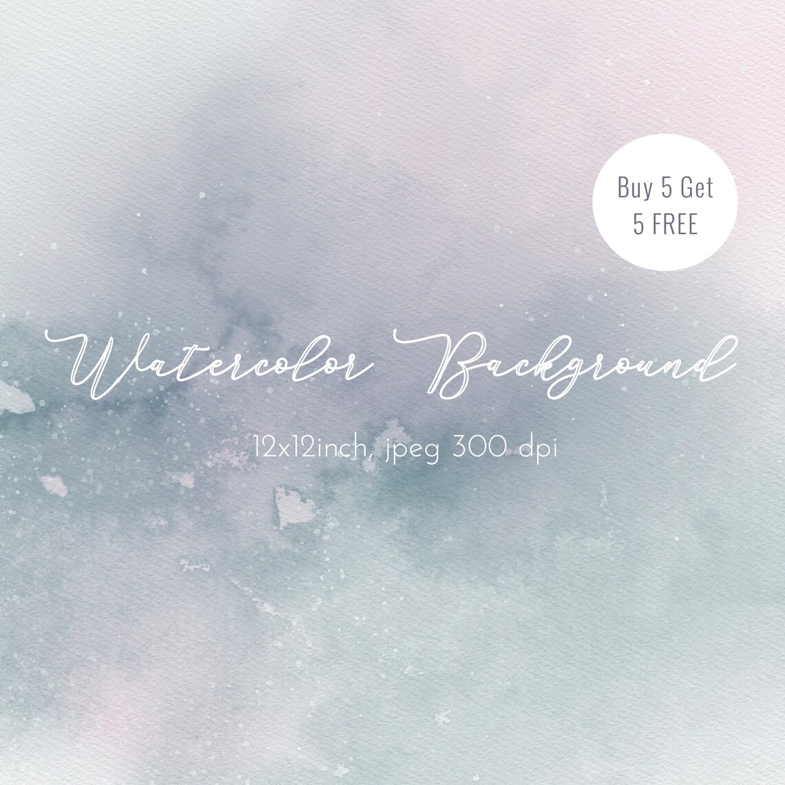 Pink Blue Boho Watercolor Background Clipart Abstract Background ...