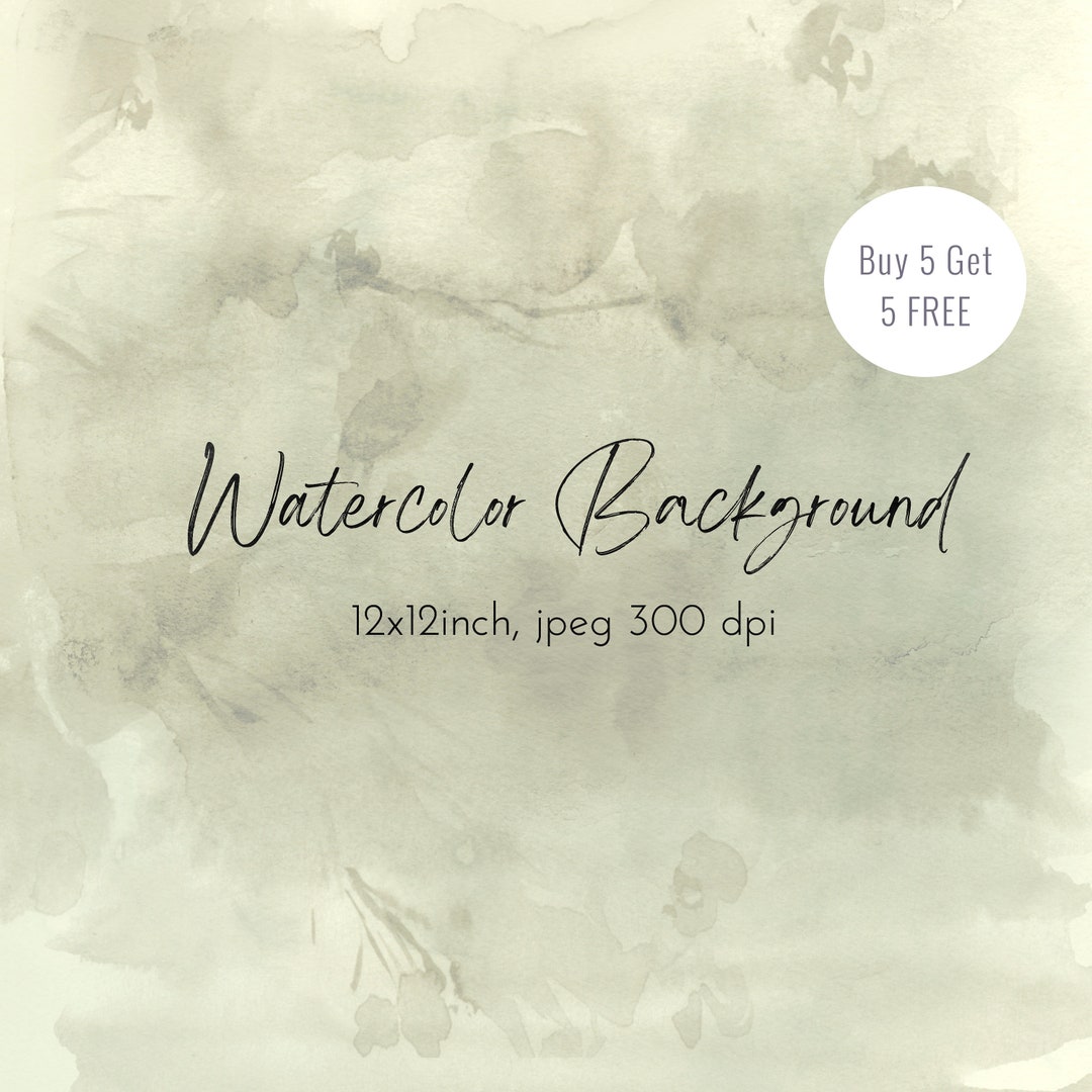 Light Sage Watercolor Background Digital Paper, Abstract Watercolor ...