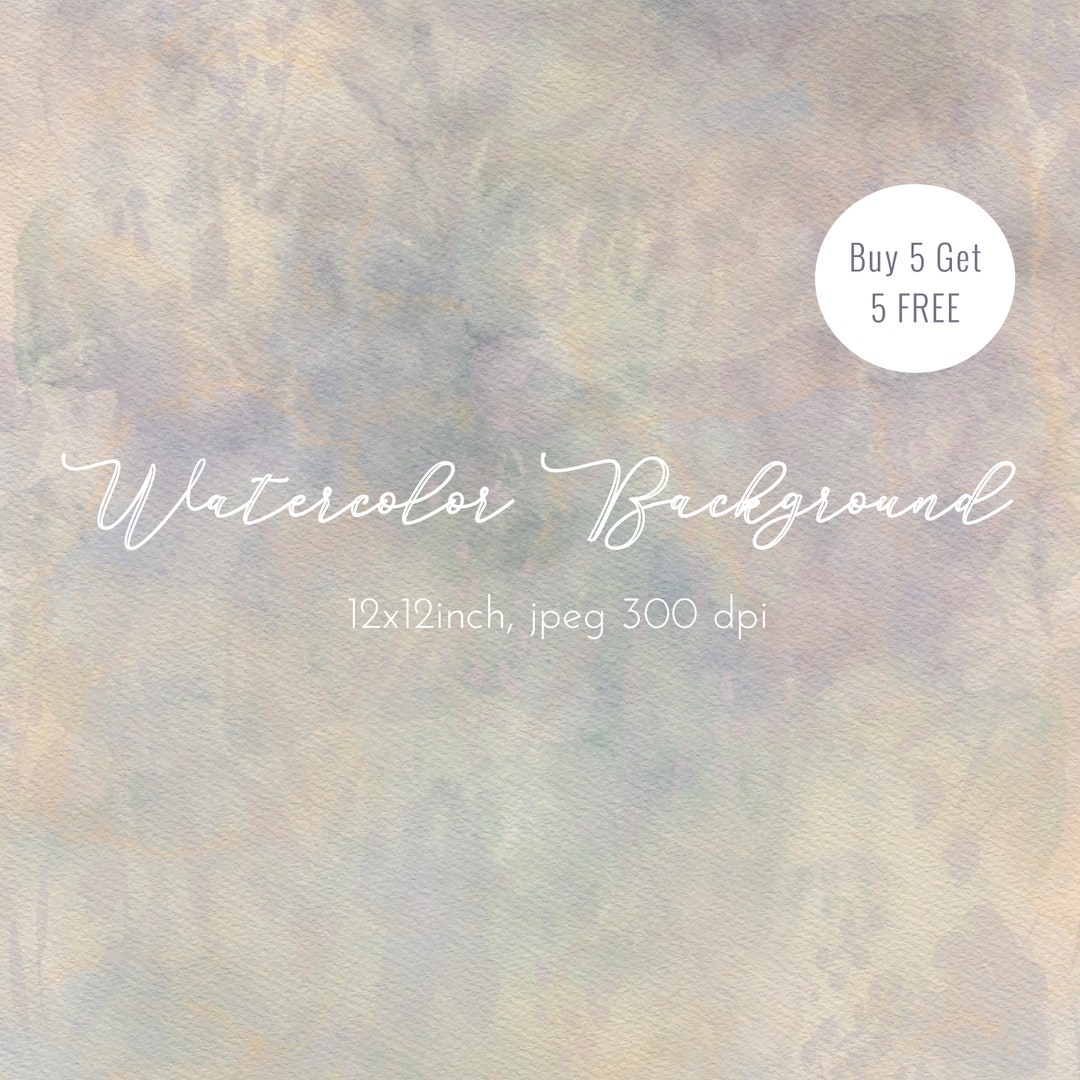 Light Purple Watercolor Digital Paper Light Background Purple ...