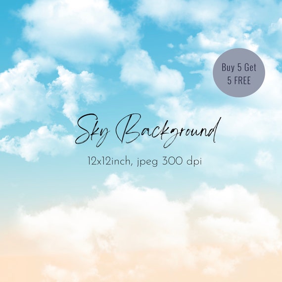 Blue Sky Overlays Blue Sky Beach Sky Overlays Clouds Sky - Etsy