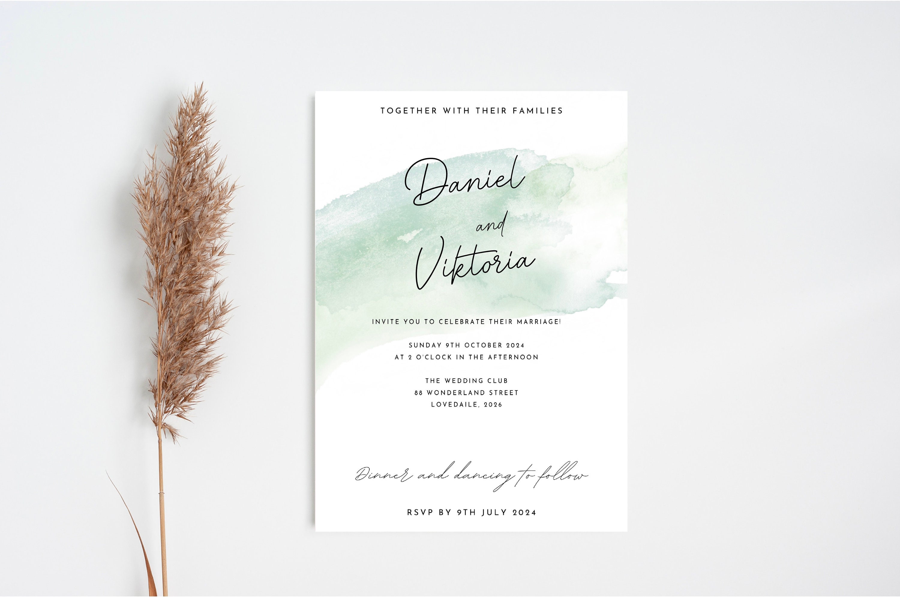 Green Sage Watercolor Background / Digital Paper / Abstract Watercolor ...