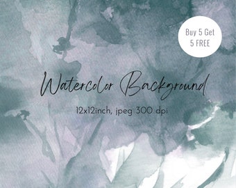 Sage Green Watercolor Background Digital Paper, Abstract Watercolor ...
