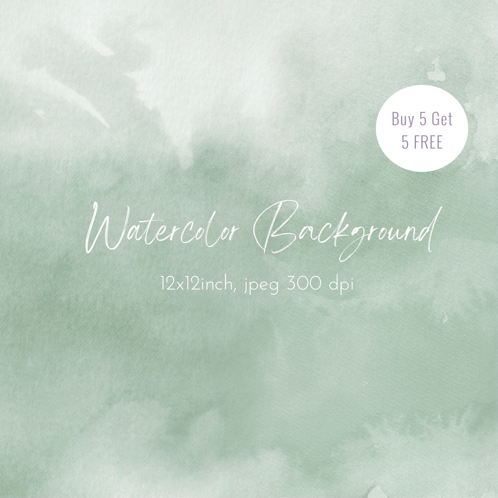 Sage Green Watercolor Background Digital Paper, Abstract Watercolor ...