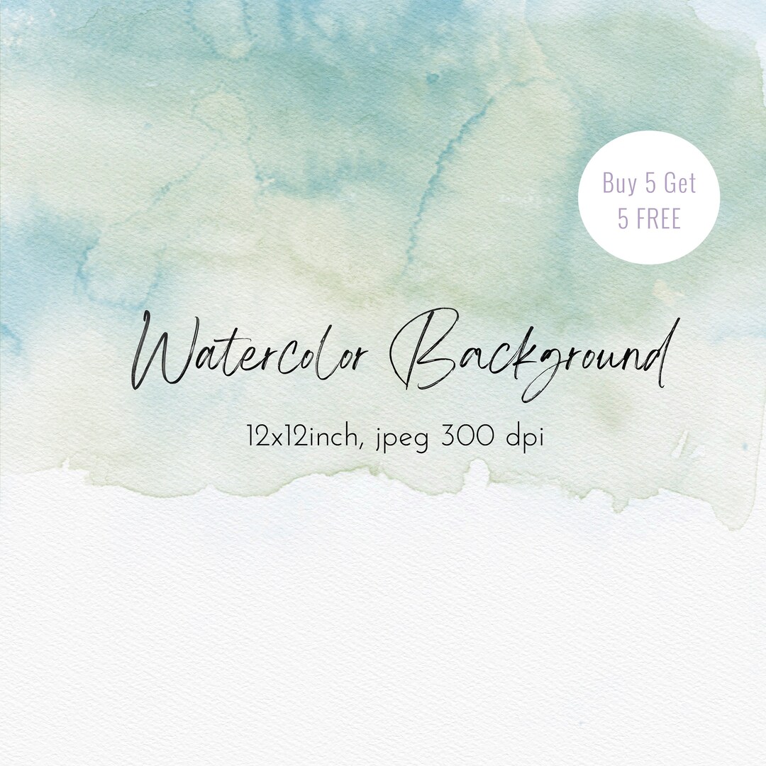 Ocean Blue Green Watercolor Background Clipart Abstract Background ...