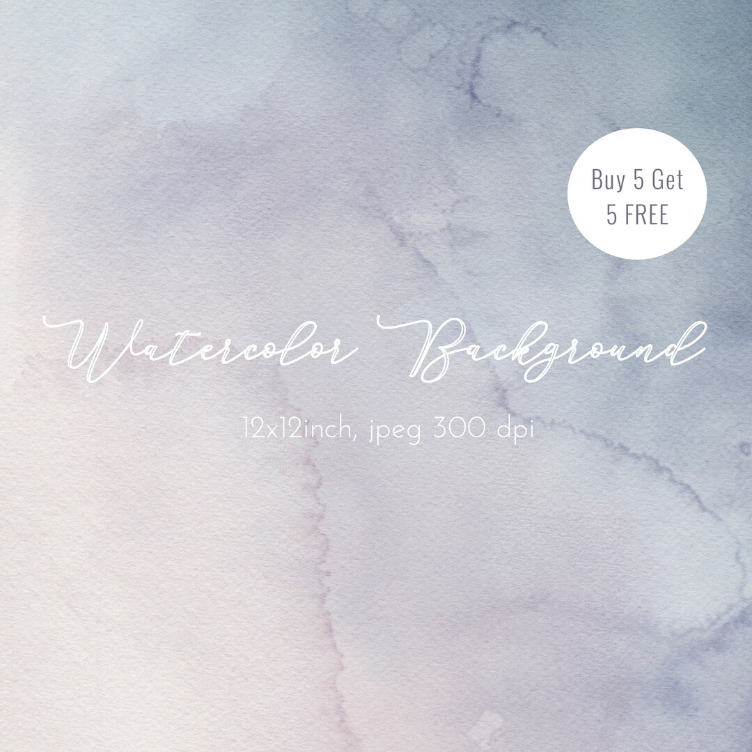Blue Violet Boho Watercolor Background Clipart Abstract Background ...