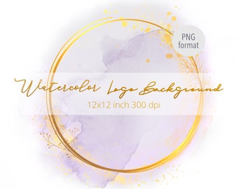 Logo Background PNG Blue Stroke Watercolor Clipart - Etsy