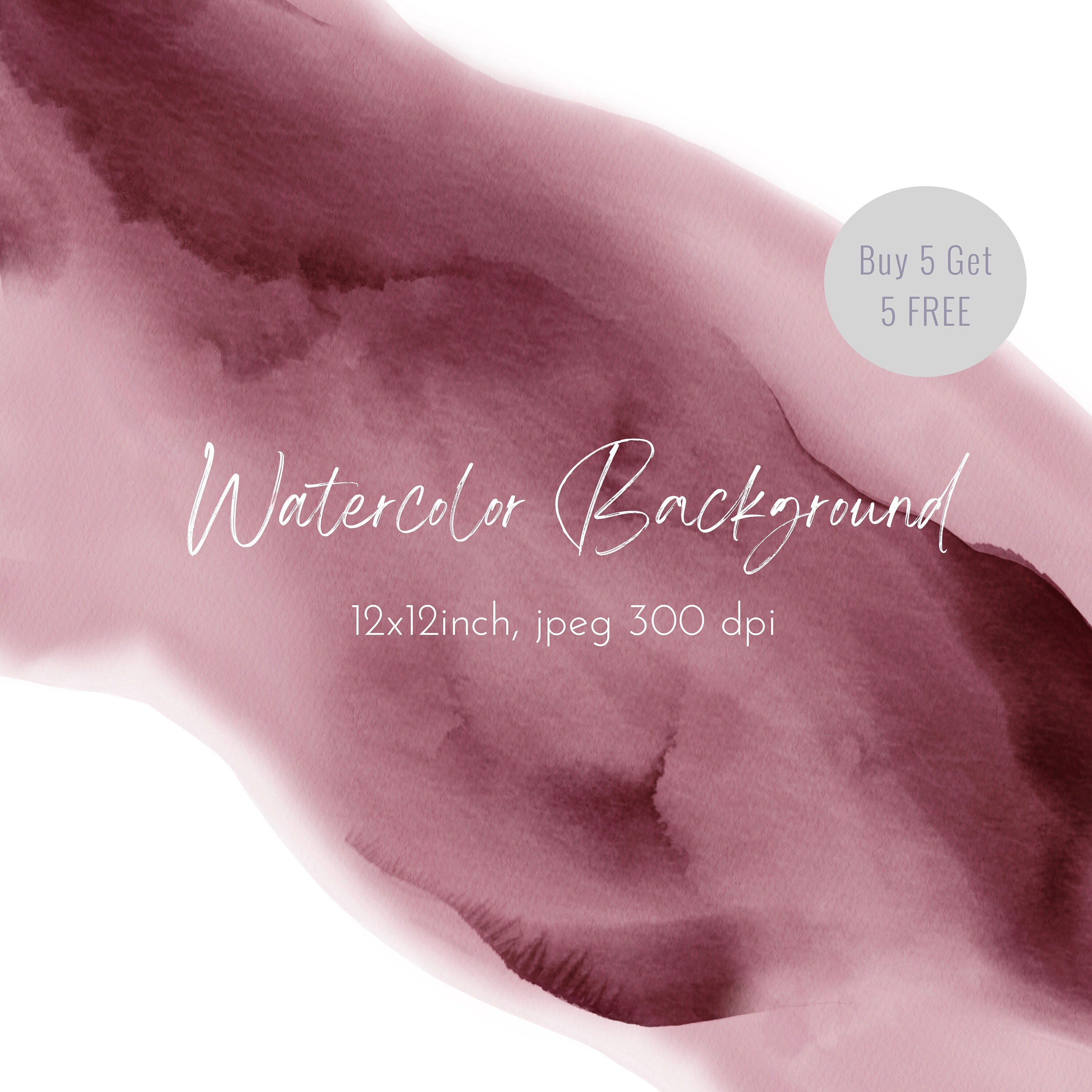 Burgundy Watercolor Digital Paper Dark Red Background Burgundy ...