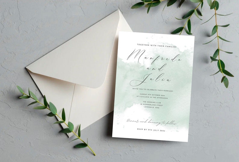 Light Green Sage Watercolor Background Clipart Abstract Background ...