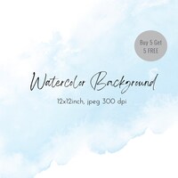 Grey Watercolor Art Back / Digital Paper / Watercolor Clipart / Light ...