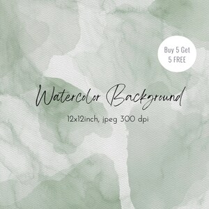 Green Sage Watercolor Splash Digital Paper, Abstract Watercolor Pattern ...