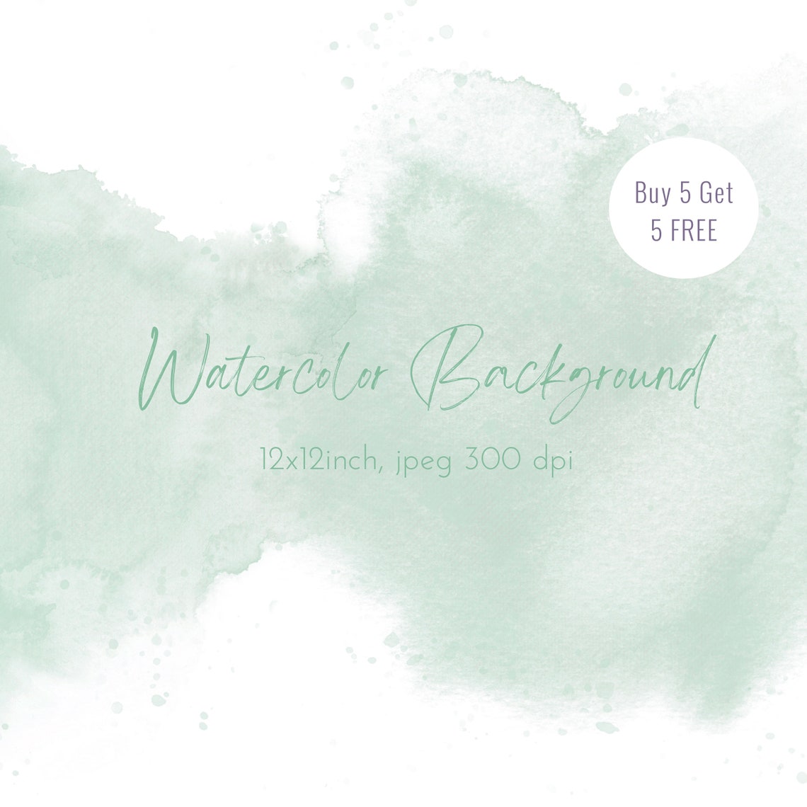 Light Green Sage Watercolor Background Clipart Abstract - Etsy