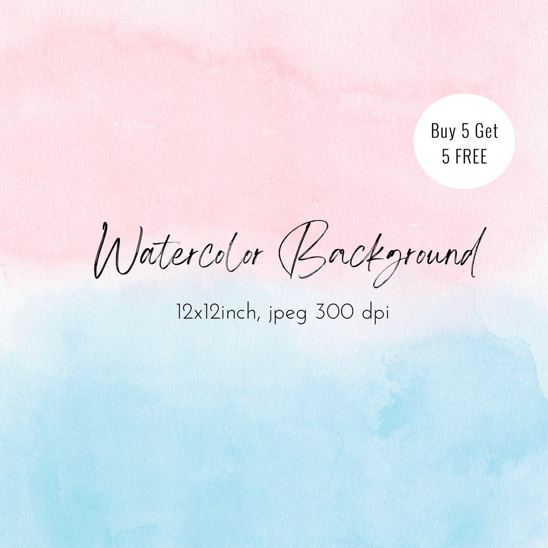 Blue Watercolor Background Pink Clipart Abstract Background Watercolor ...