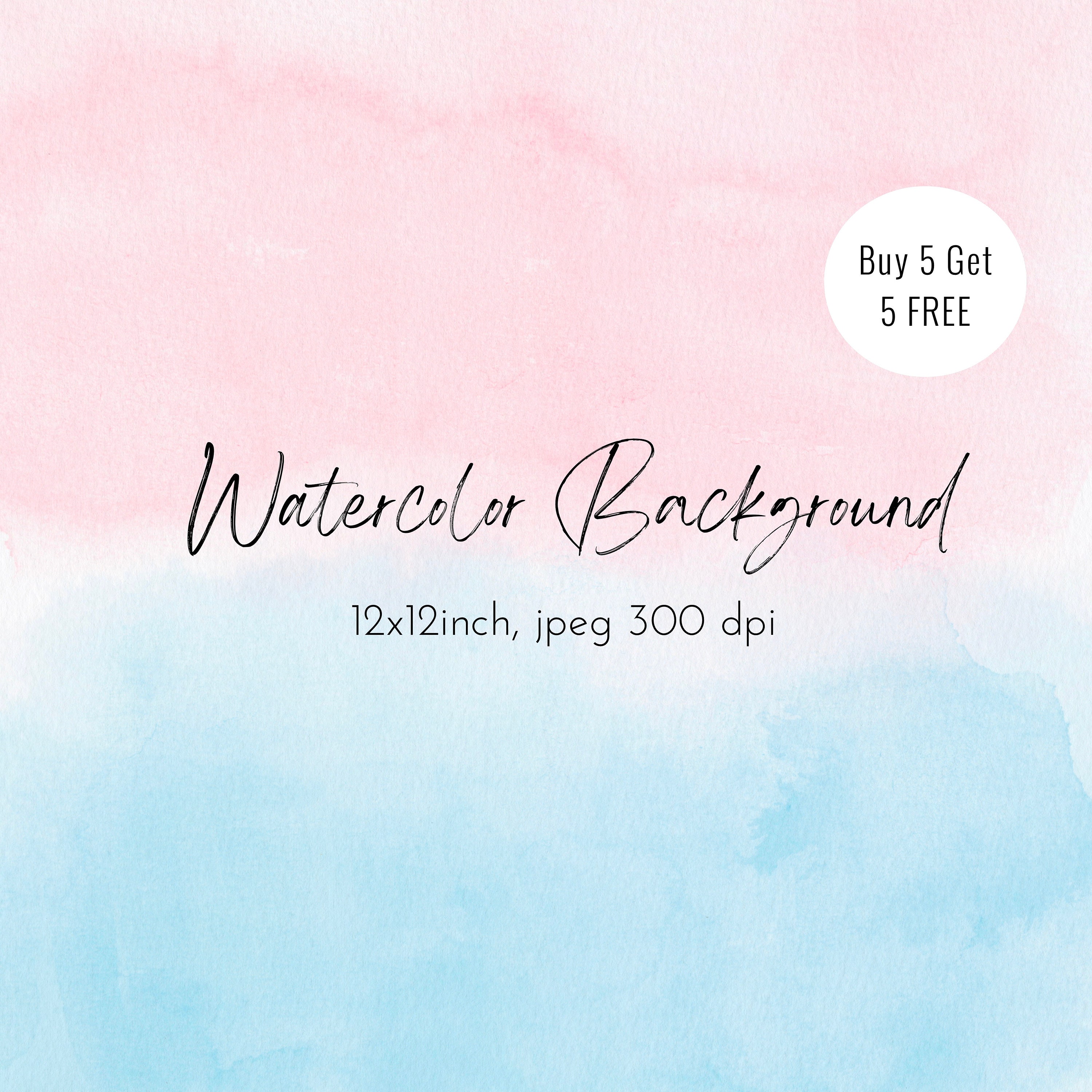 Blue Watercolor Background Pink Clipart Abstract Background Watercolor ...