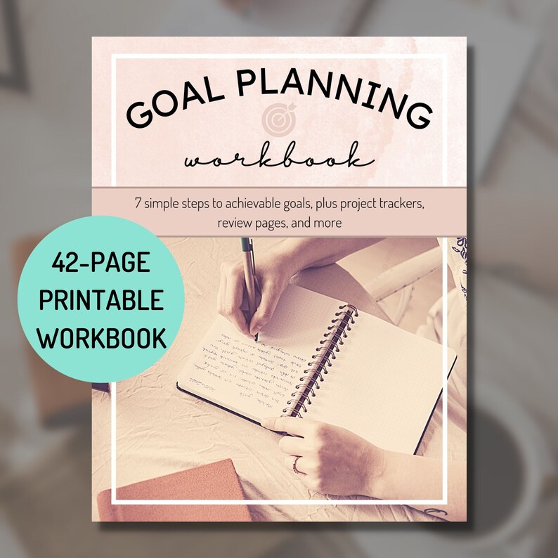 Goal Planning Workbook | Printable Goal Setting Workbook | New Years ...