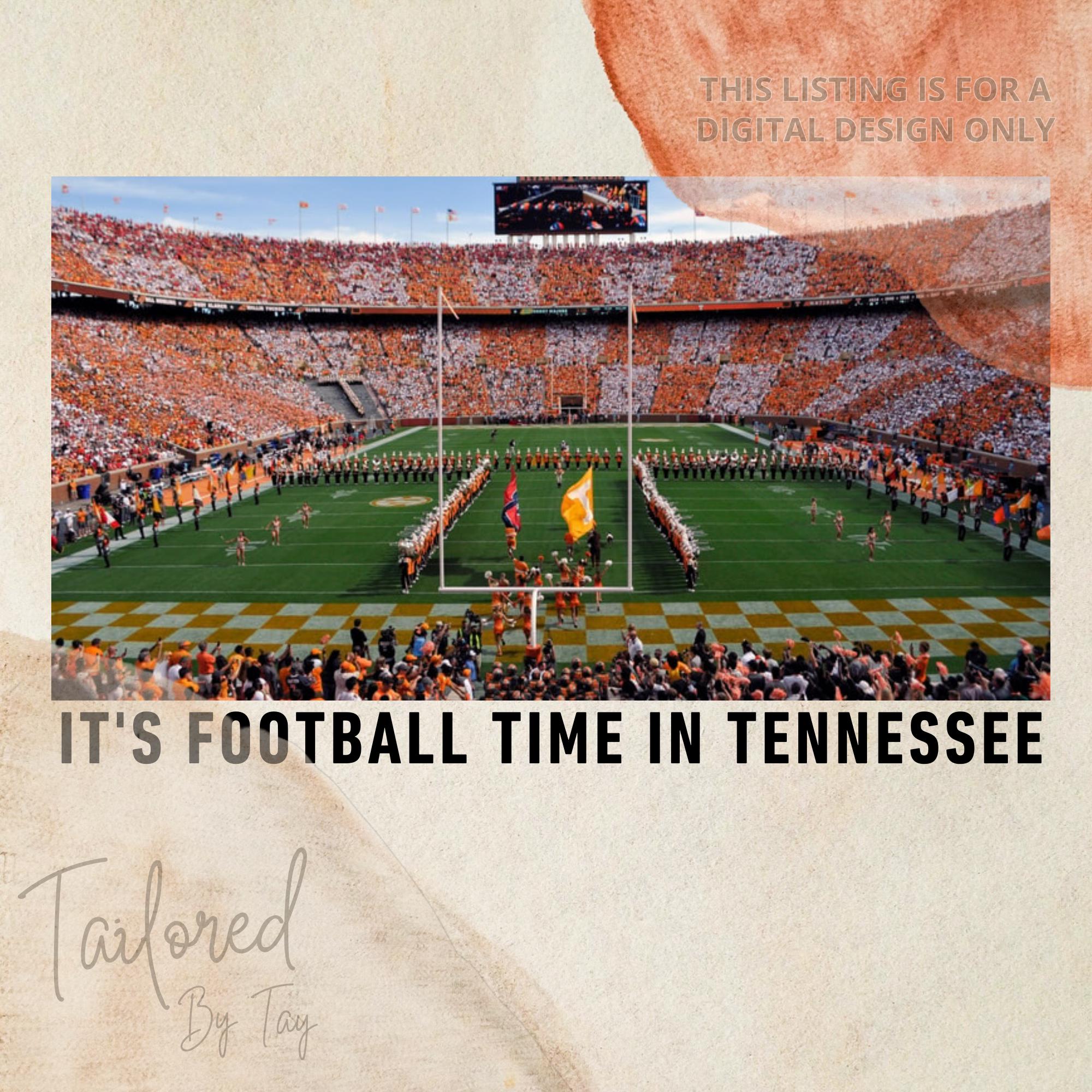 It's Football Time in Tennessee Vols Digital Design - Etsy