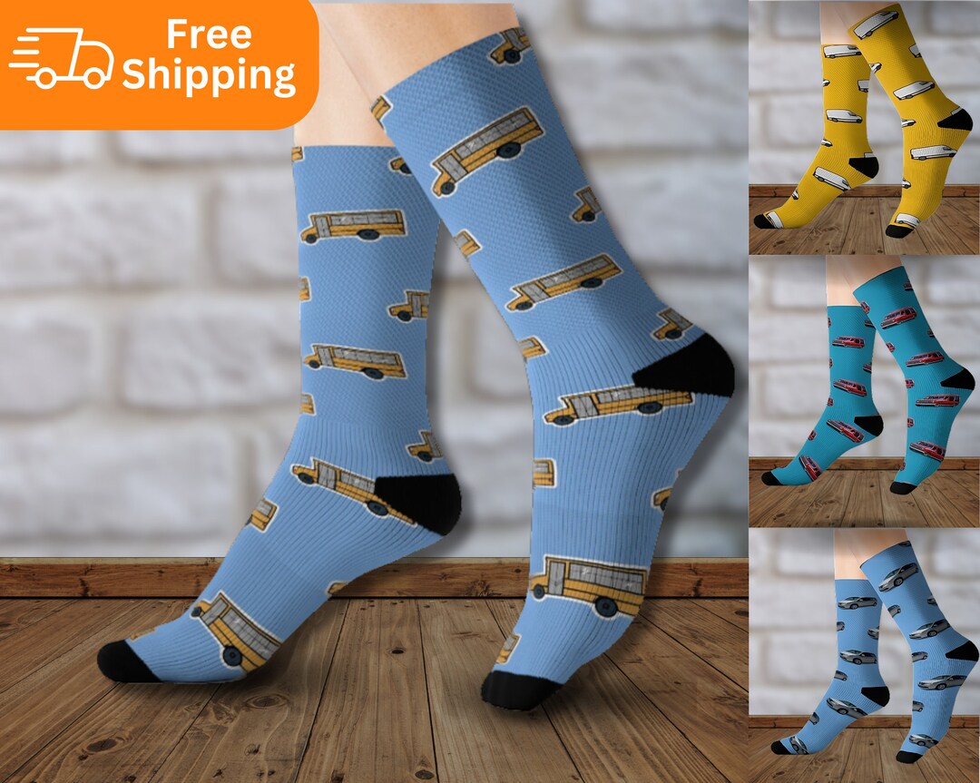 School Bus Socks Skoolie Socks Nomad Socks Unisex Socks Gifts for Her ...