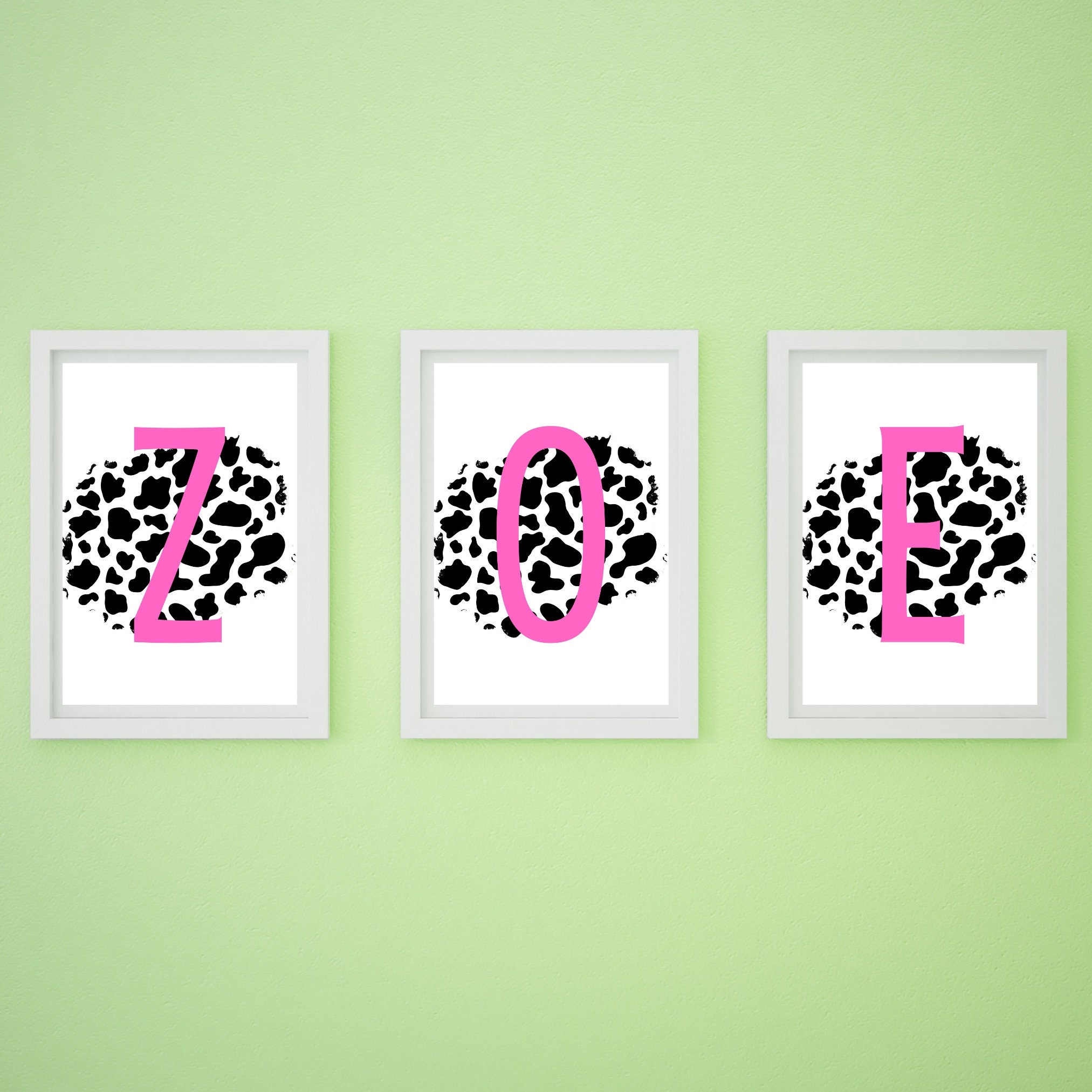 Pink Cow Alphabet Digital Download - Etsy