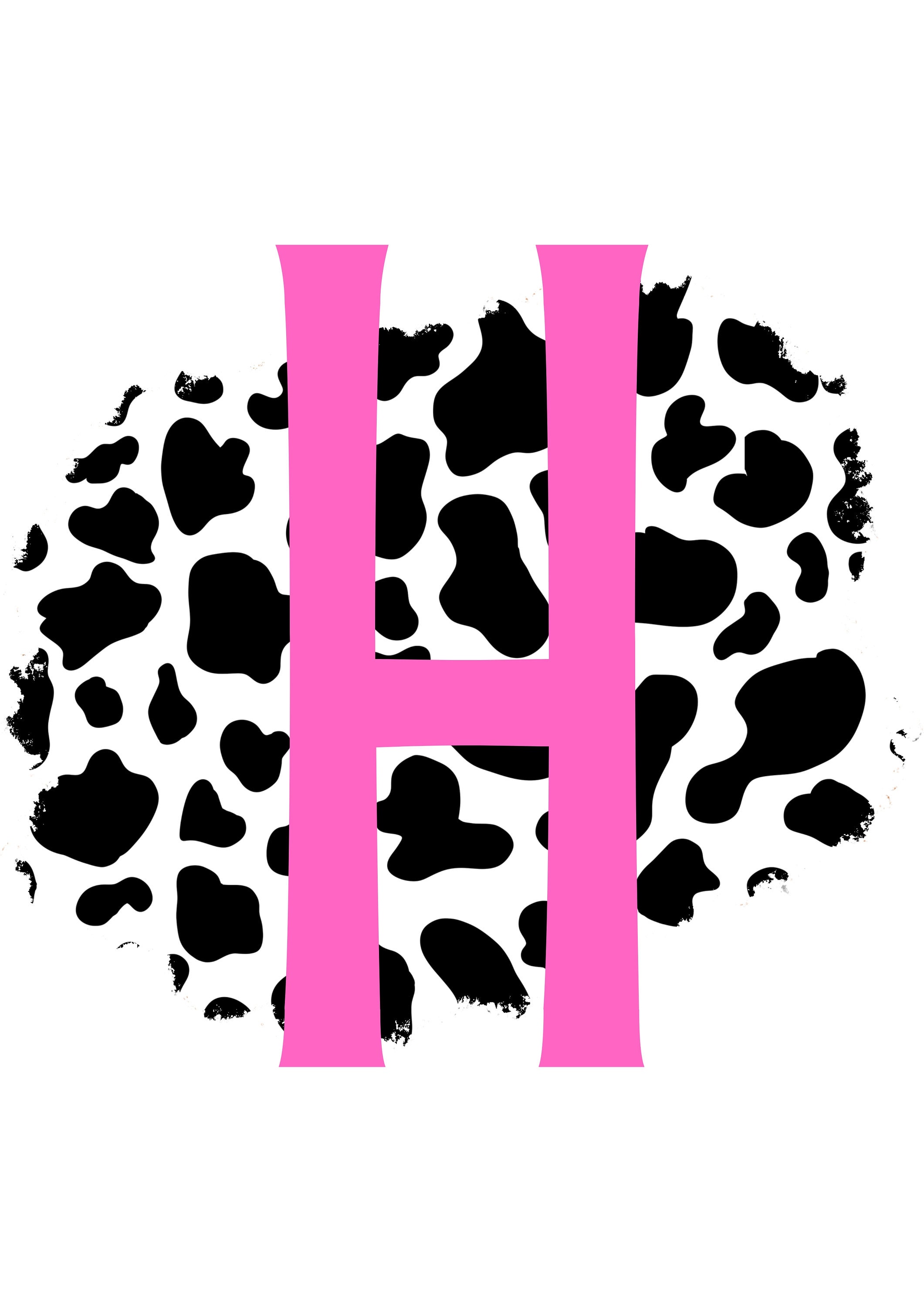 Pink Cow Alphabet Digital Download - Etsy