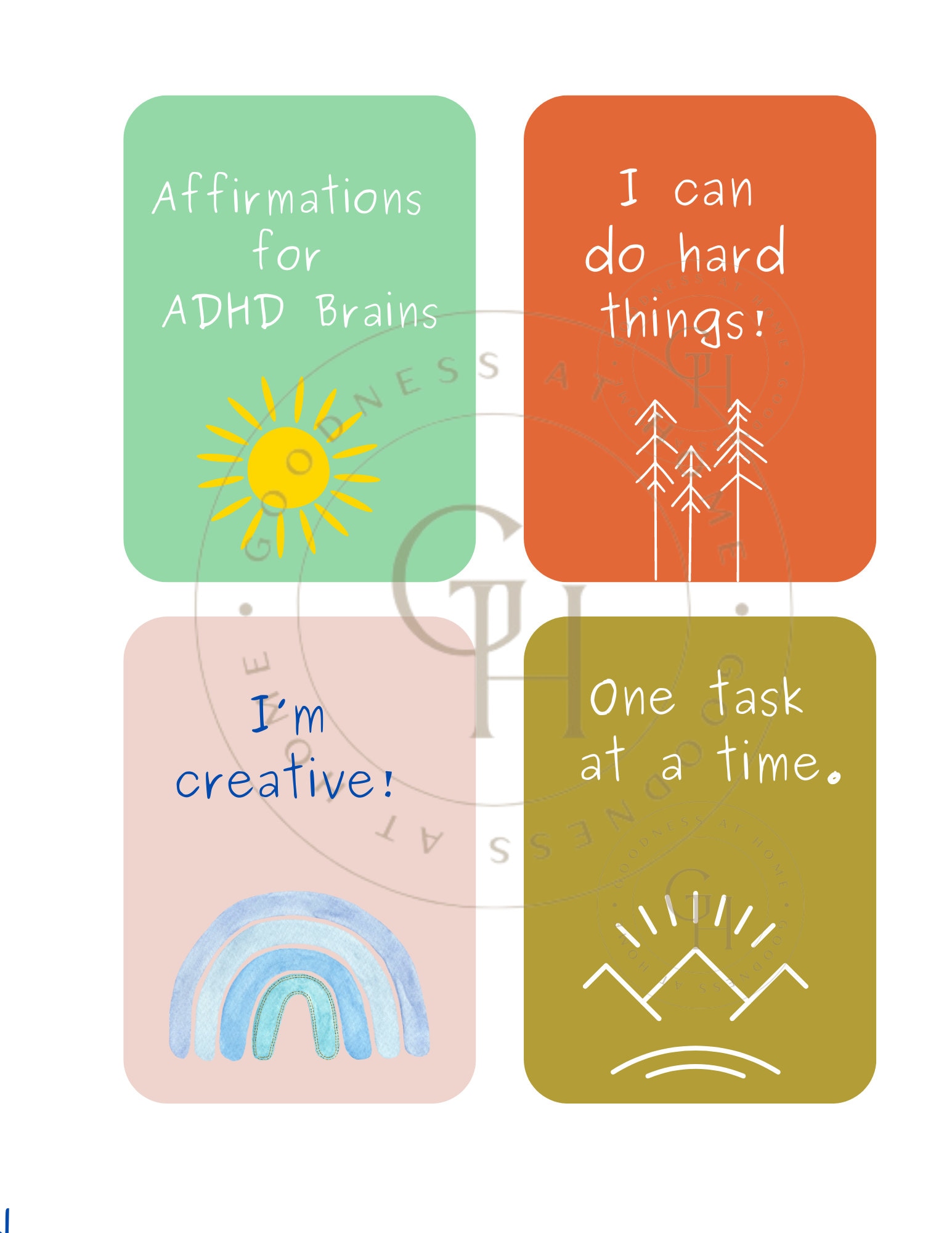 ADHD Affirmations for Kids, Adhd Kids, Kid Affirmation Cards, Adhd ...