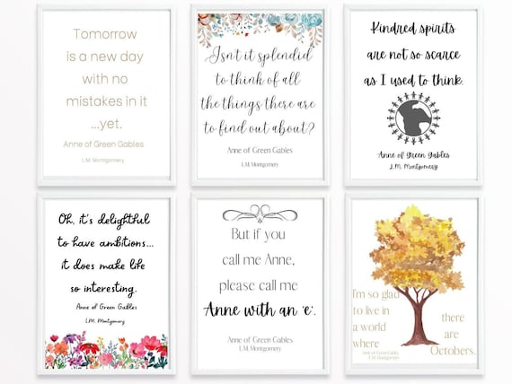 Anne of Green Gables Printable Bundle - Etsy
