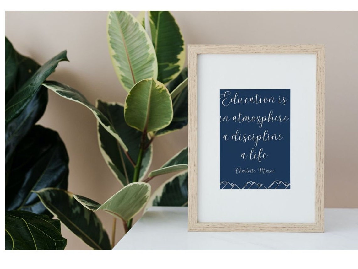 Charlotte Mason Quote Digital Download Wall Art Printable - Etsy