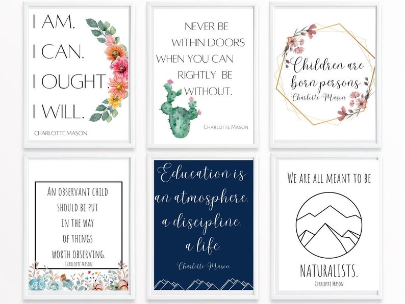 Charlotte Mason Quote Digital Download Wall Art Printable - Etsy