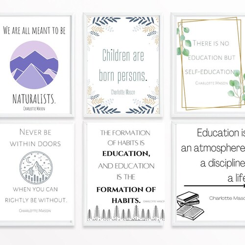 Charlotte Mason Quote Digital Download Wall Art Printable - Etsy