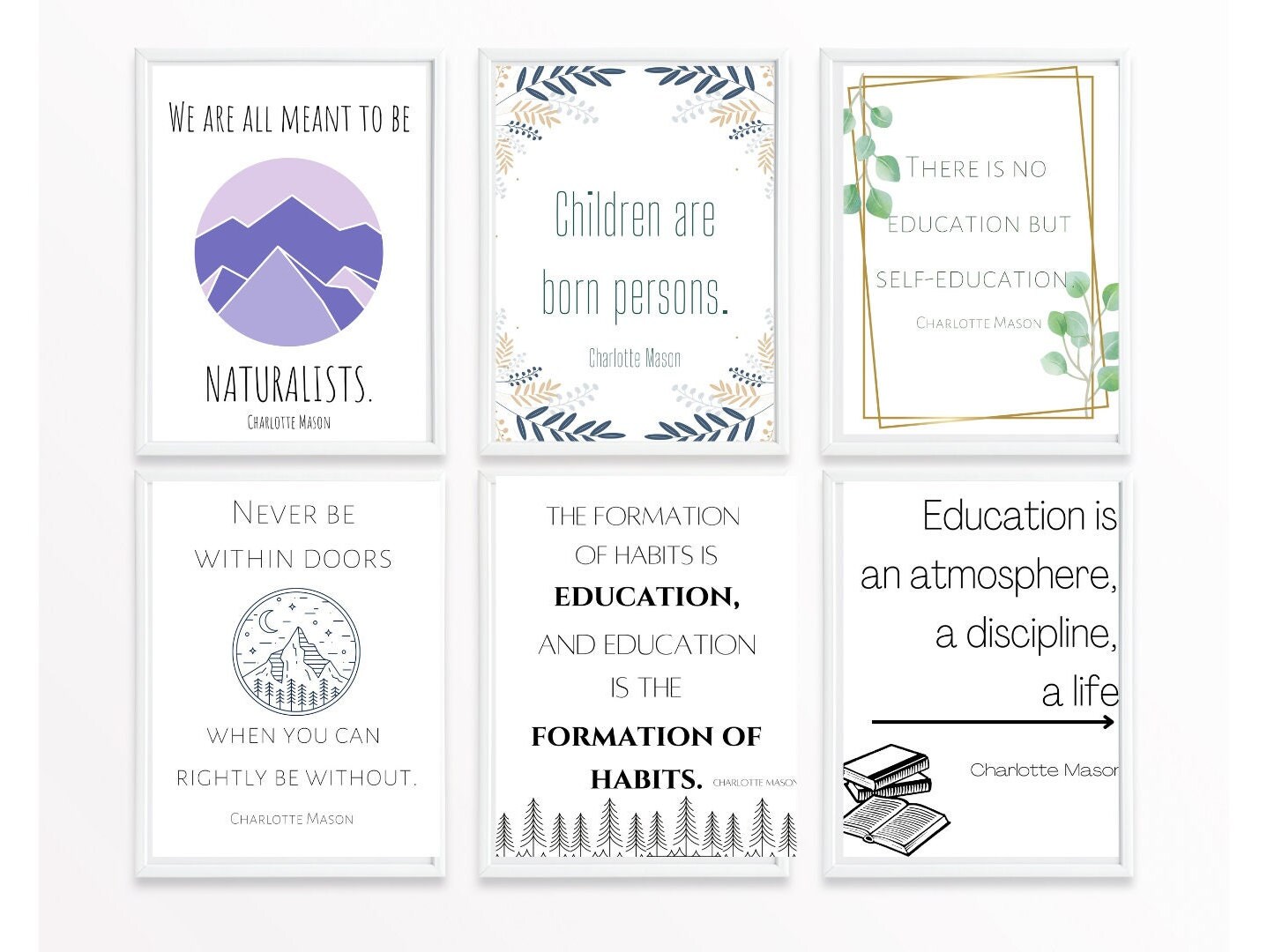 Charlotte Mason Quote Digital Download Wall Art Printable - Etsy