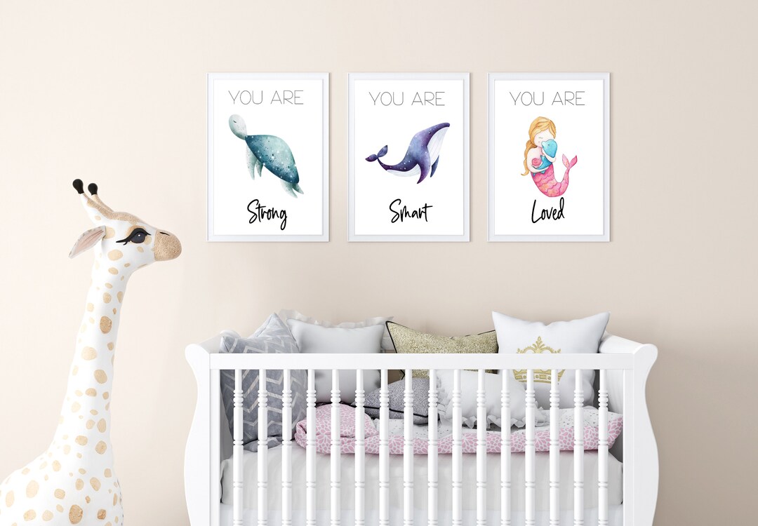 Nursery Printable Art, Ocean Theme, Mermaid Theme, Under the Sea - Etsy