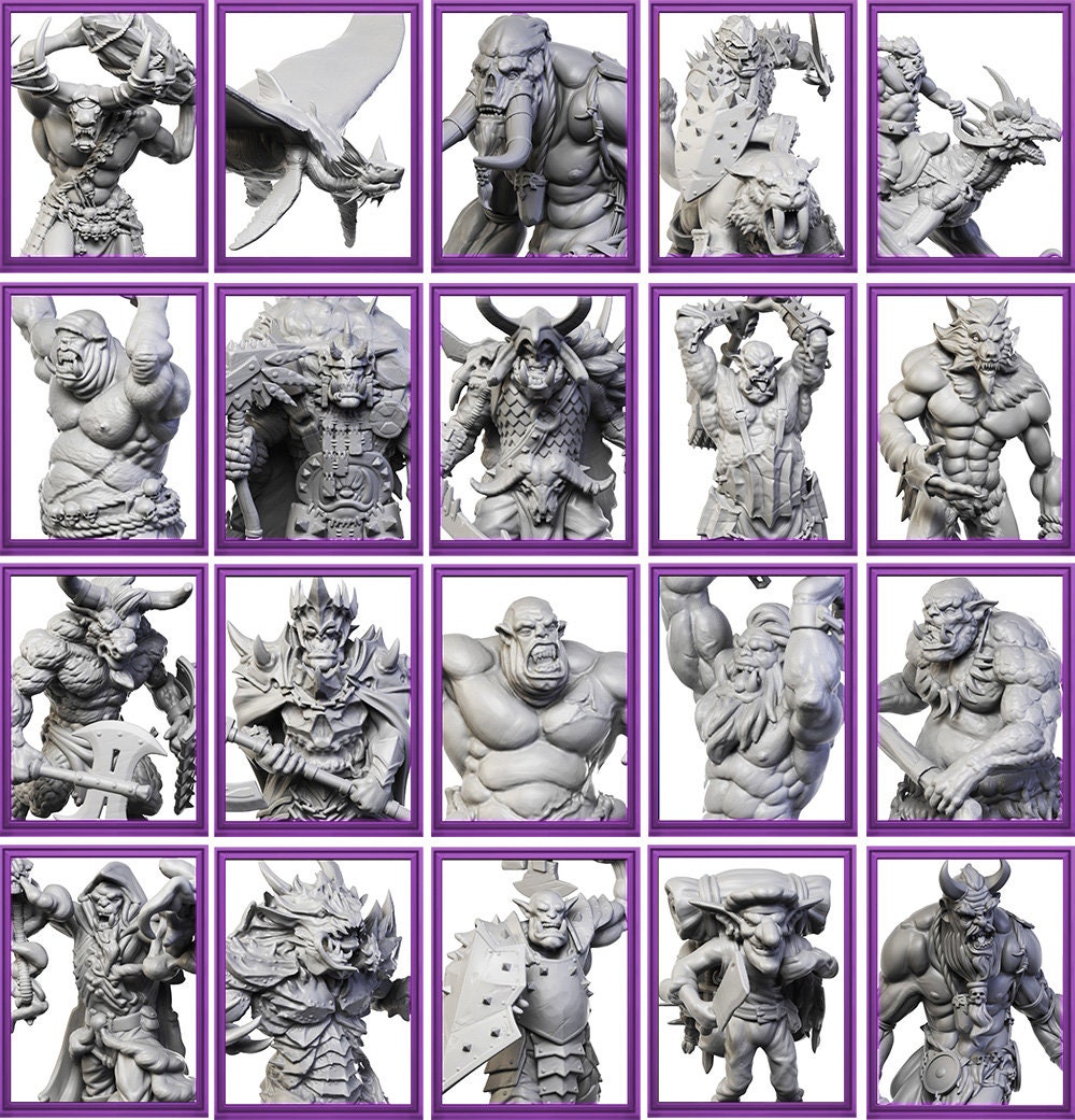 Demon Brute Demon With Axe Demon Spawn // Demon Faction // - Etsy