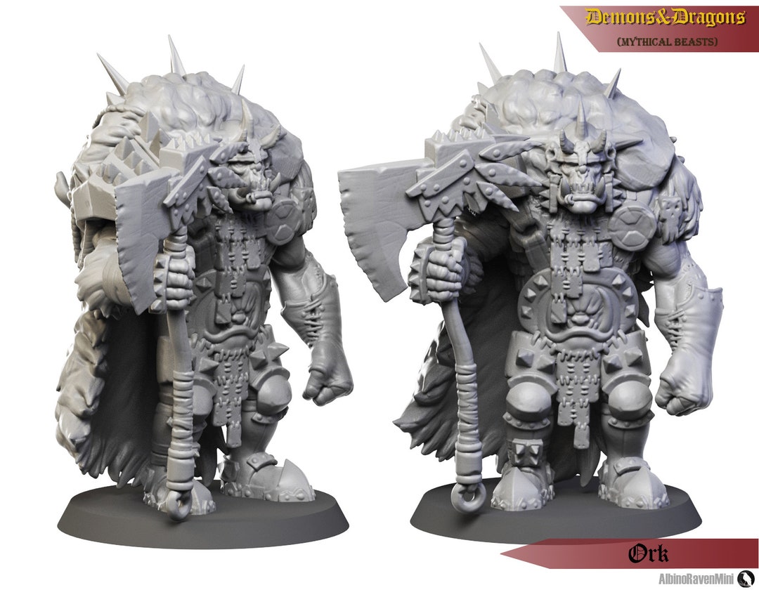 Orc Heavy Orc Orc Berserk Goblin // Neutral Faction // Demons & Dragons ...