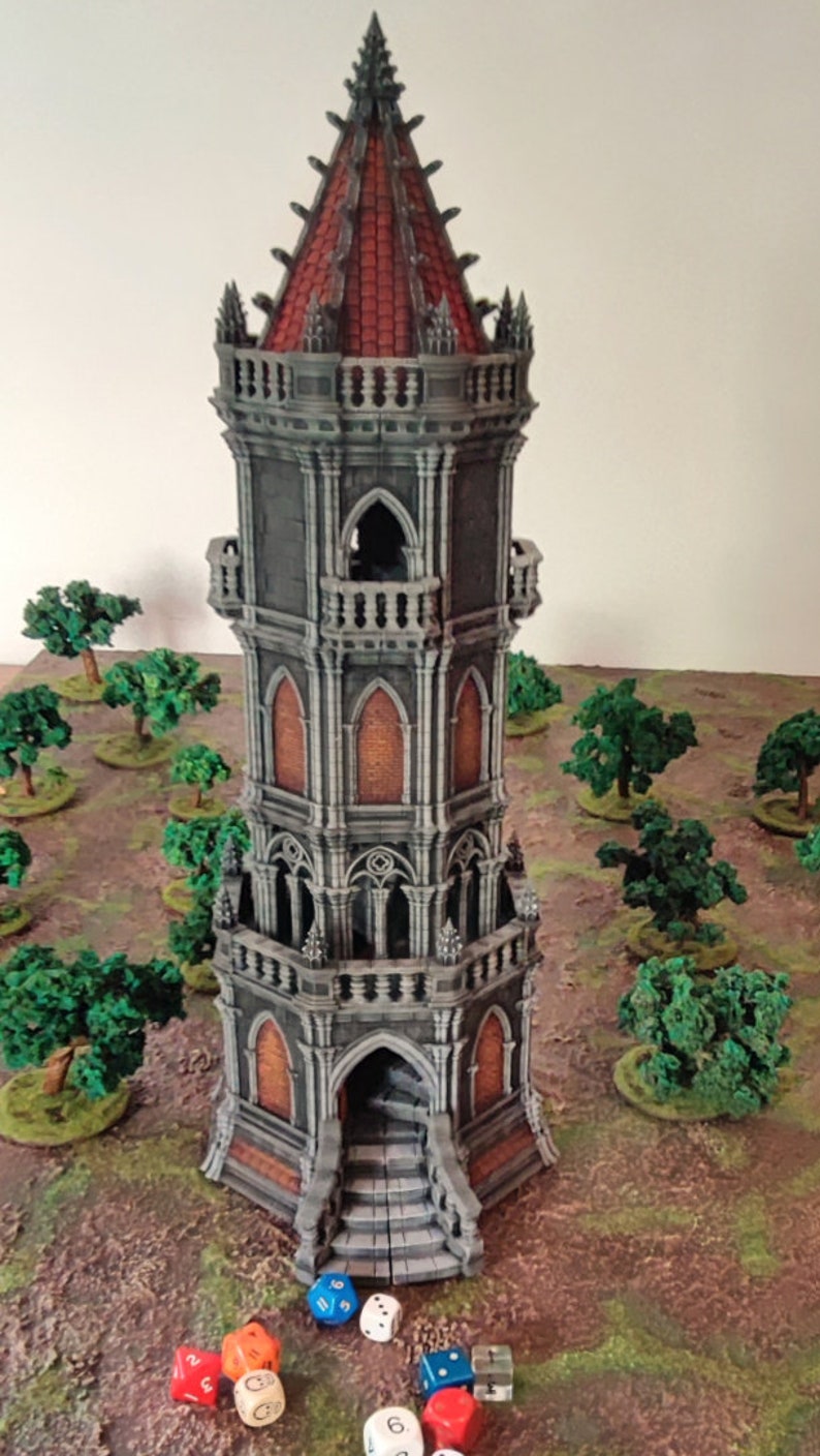 Modular Gothic Dice Tower // Dnd // Dungeons and Dragons // - Etsy