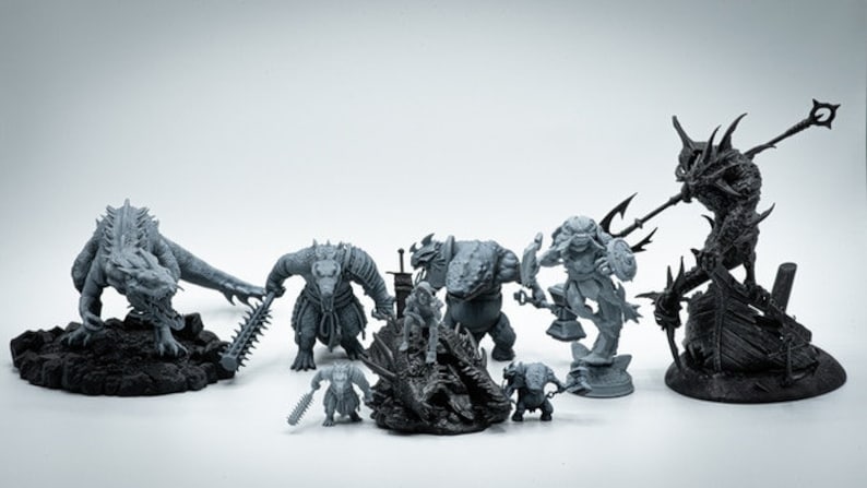 Ettin // Beast Miniatures // 32mm-72mm // Dnd Miniature // Tabletop RPG ...