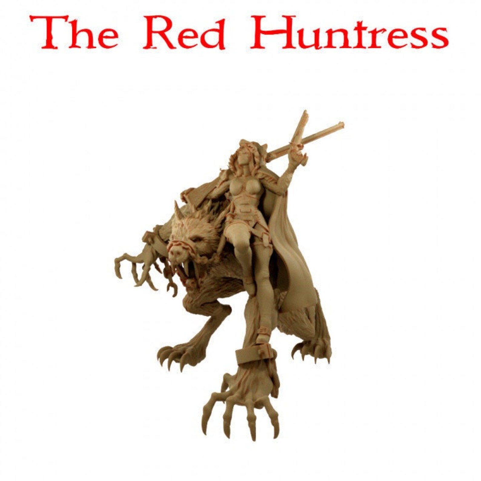 Red Huntress & Big Bad // Red Riding Hood // Mythologic Arts Studio ...