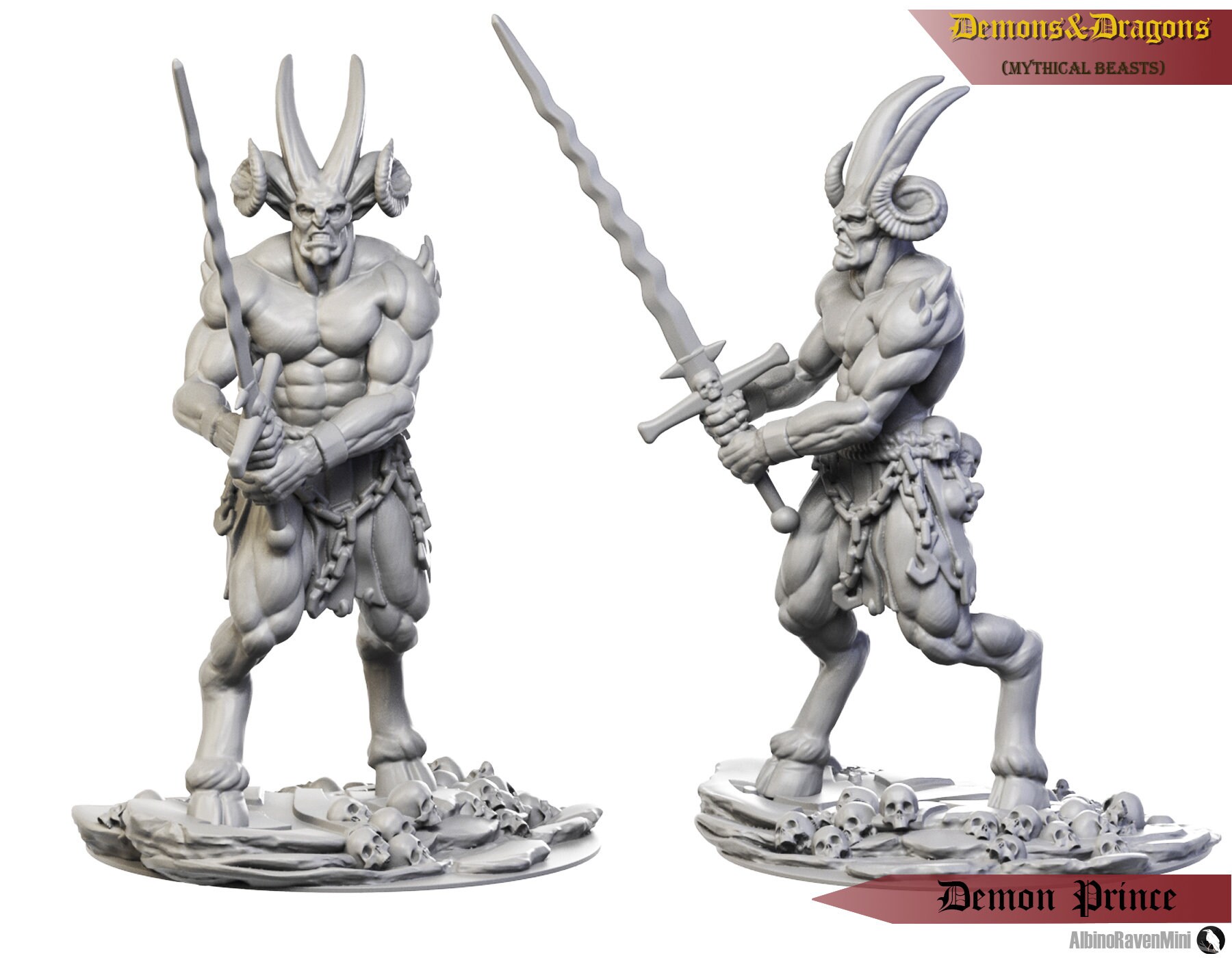 Chaos Lord Demon Prince Demon Mage // Demon Faction // Demons & Dragons ...