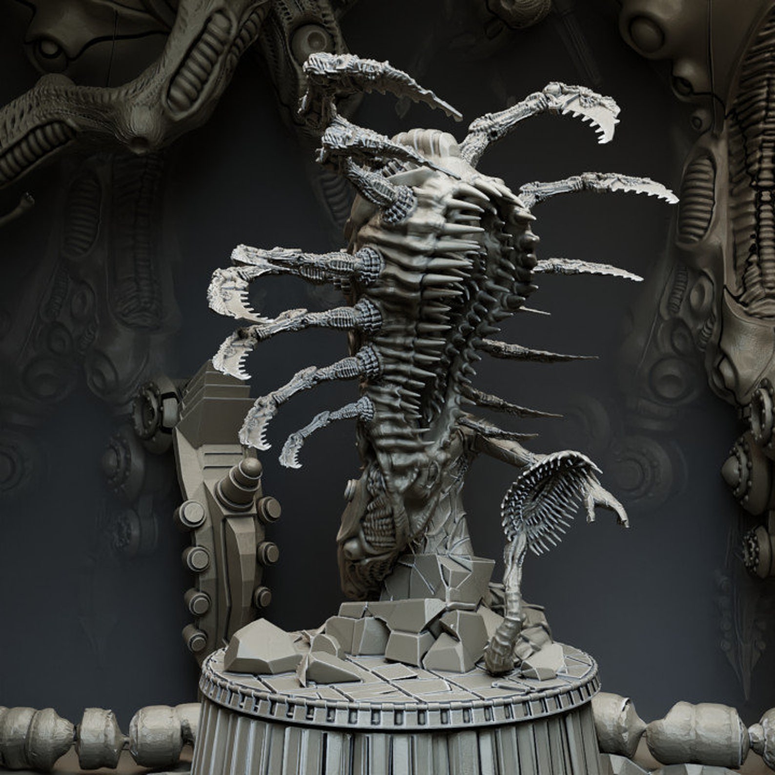 Lethi // Mechanical Hive // Dnd Miniature // Tabletop RPG // Grimdark ...