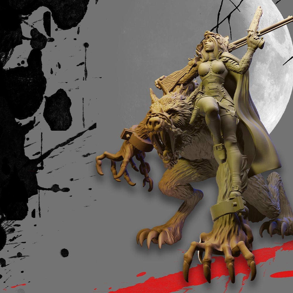 Red Huntress & Big Bad // Red Riding Hood // Mythologic Arts Studio ...